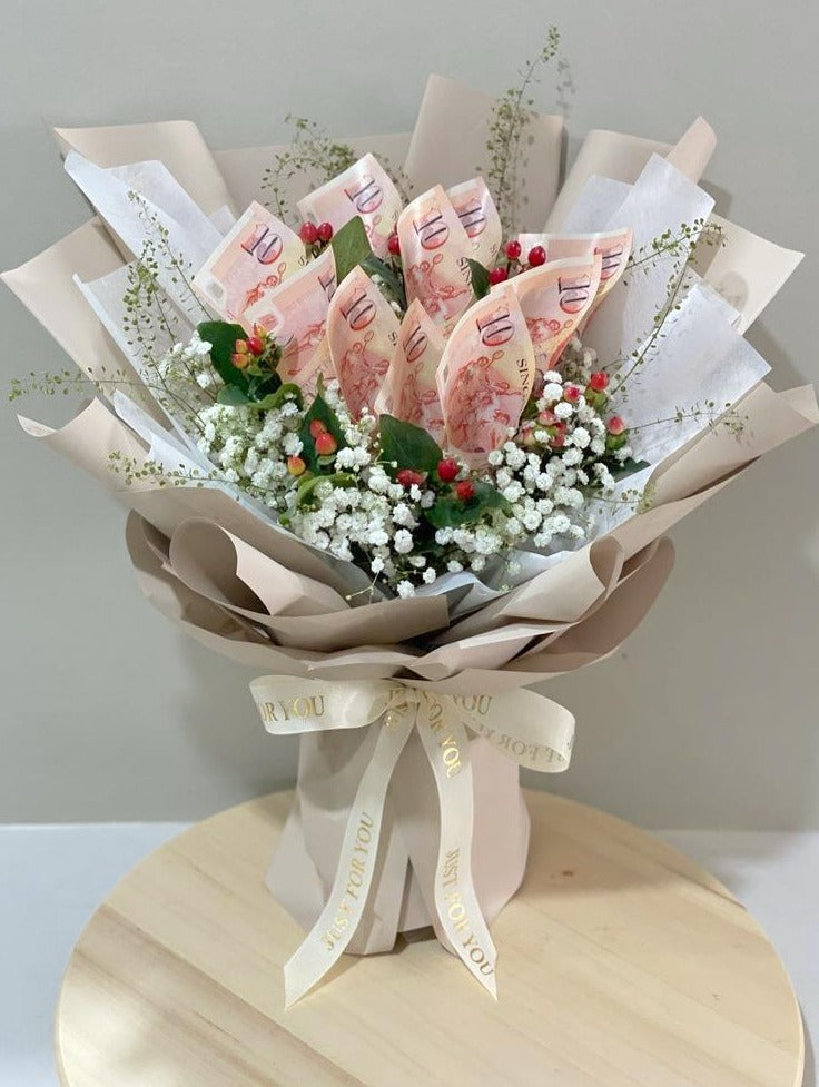 Money Bouquet -Swirl Berries (10 pcs) – www.wgifts.sg