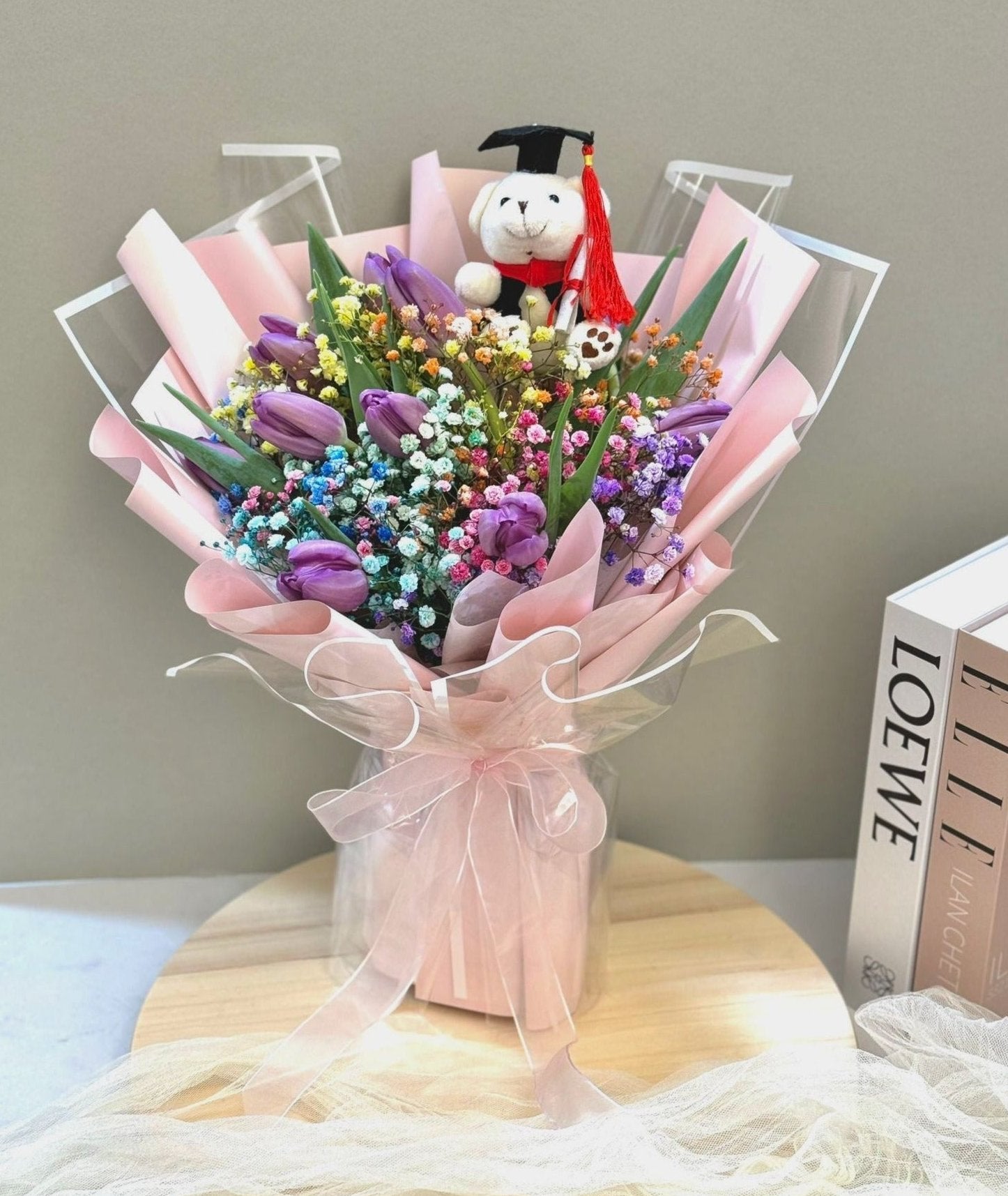Graduation Flower Bouquet - Milestone – www.wgifts.sg