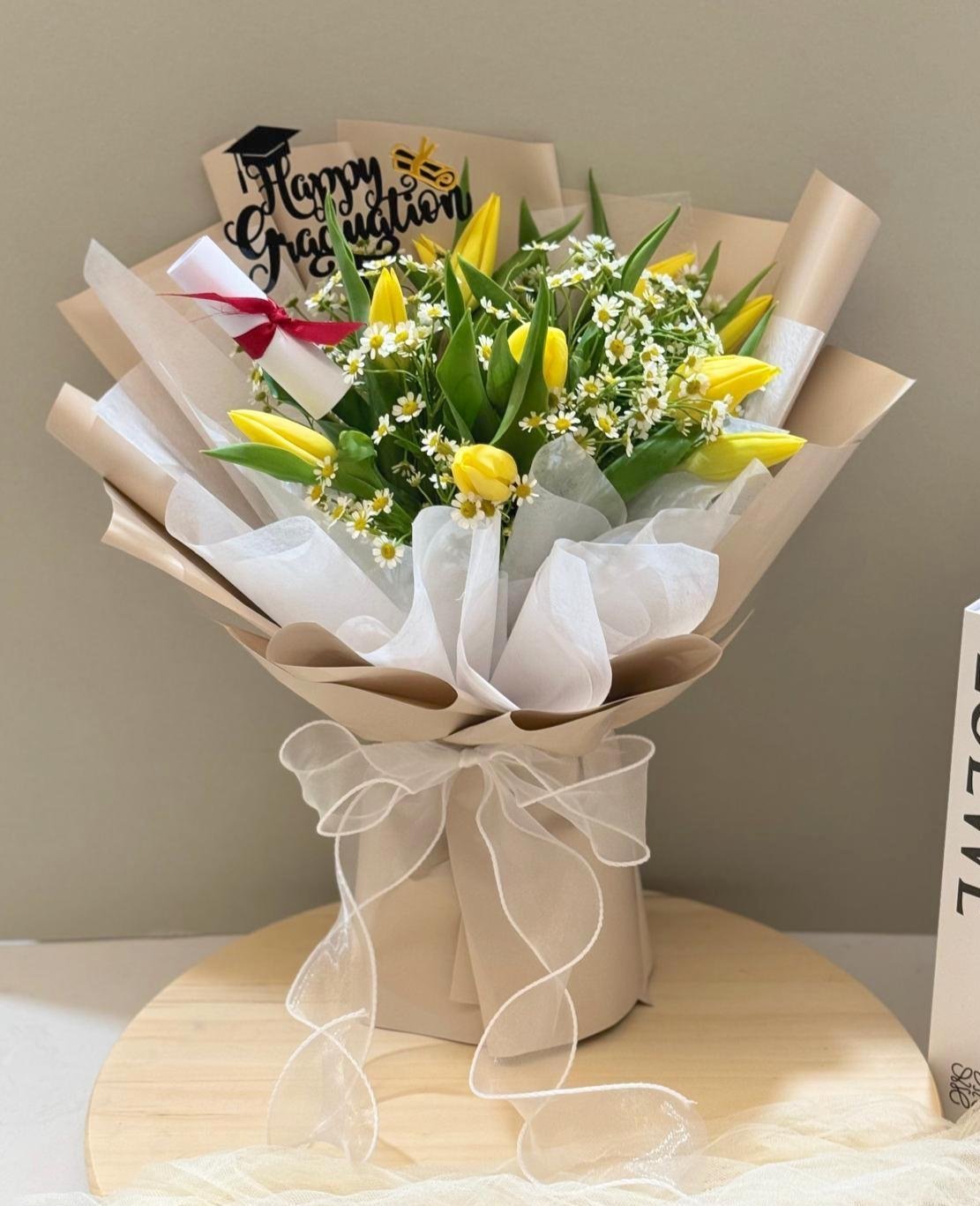 Graduation Flower Bouquet - Well Done – www.wgifts.sg